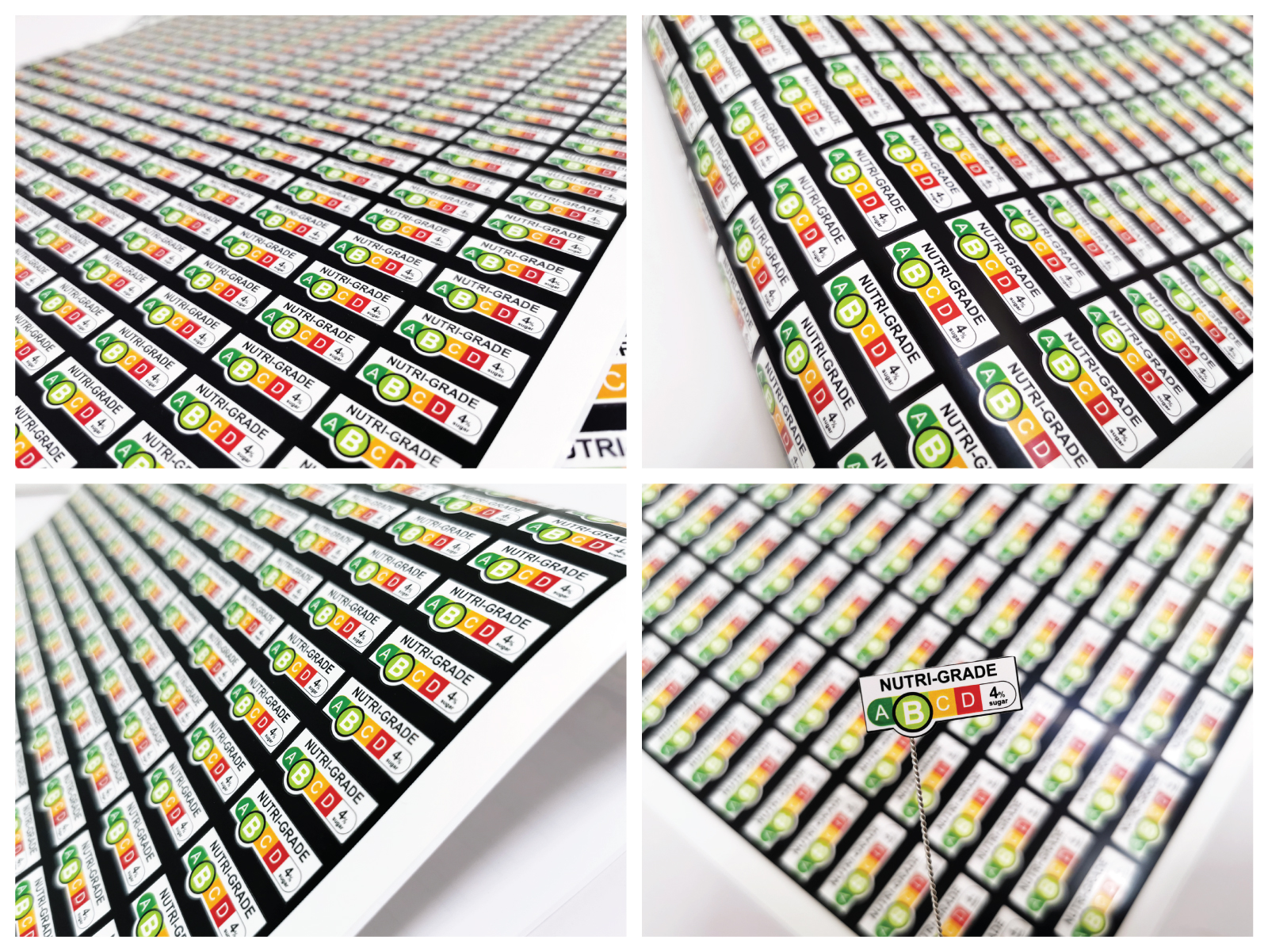 Nutri Grade Gloss White Sticker